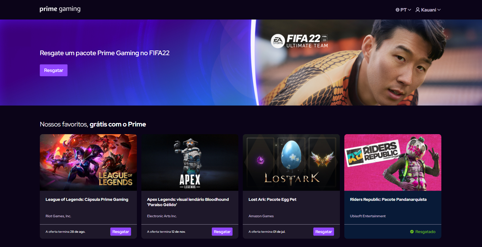 GitHub - kauanidev/prime-gaming-clone: Clonei o Amazon Prime Gaming e olha no que deu! xD