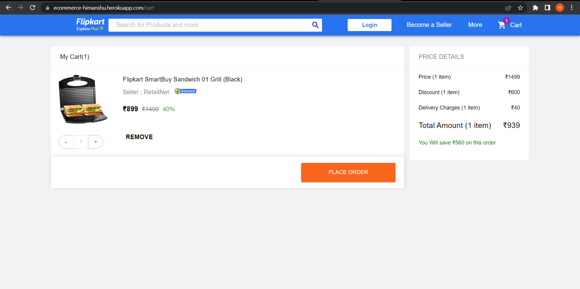 GitHub - Himanshuub2/flipkart-clone: Created a flipkart clone.
