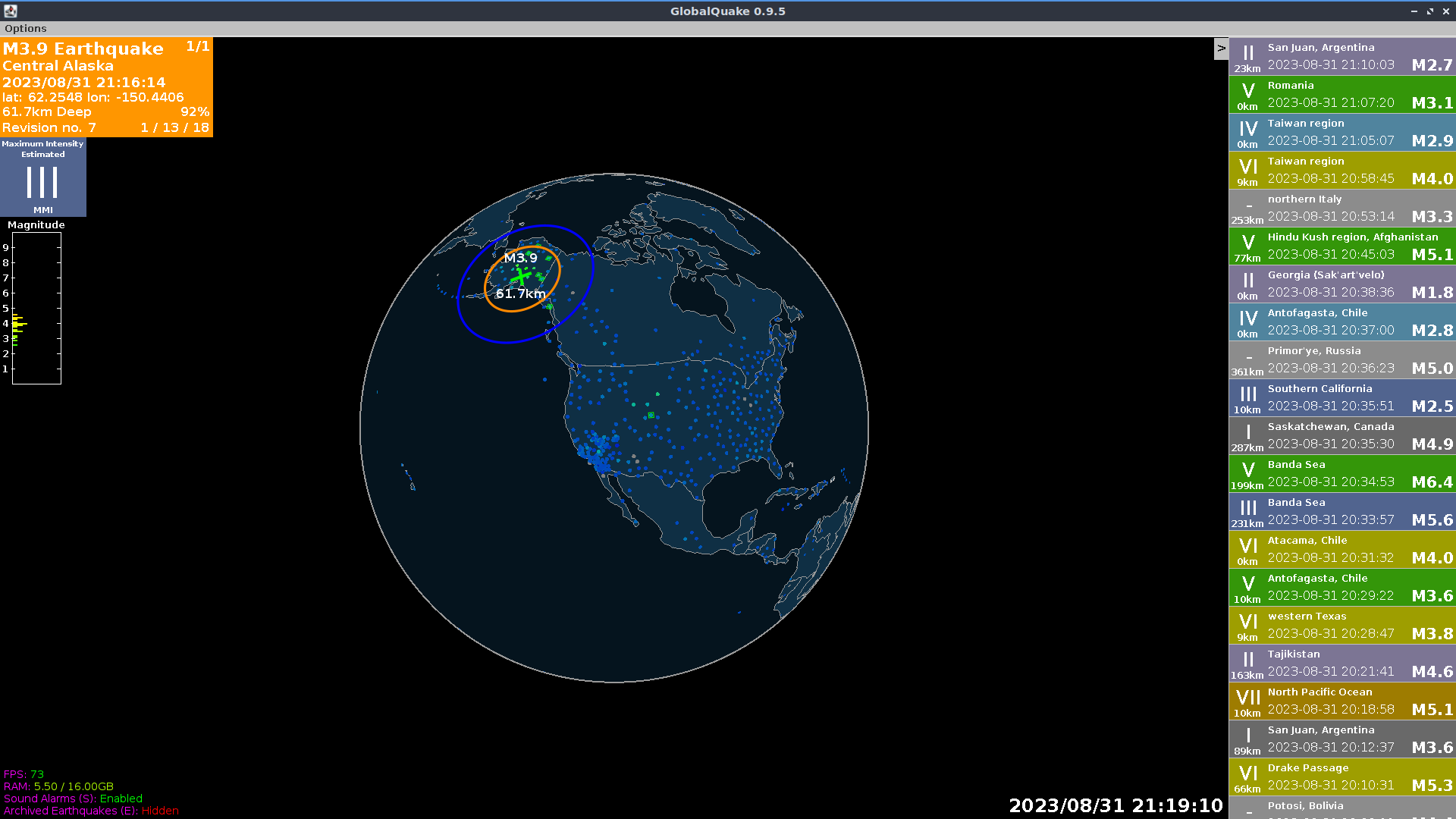 GitHub - xspanger3770/GlobalQuake: Experimental application for ...