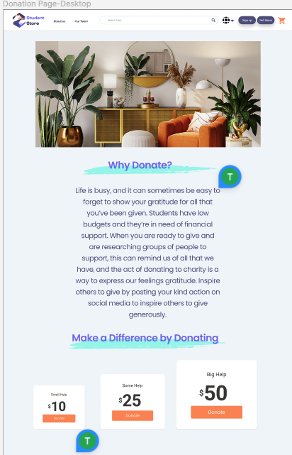 Donation Page · Issue #16 · ReCoded-Org/student-store-capstone-project · GitHub