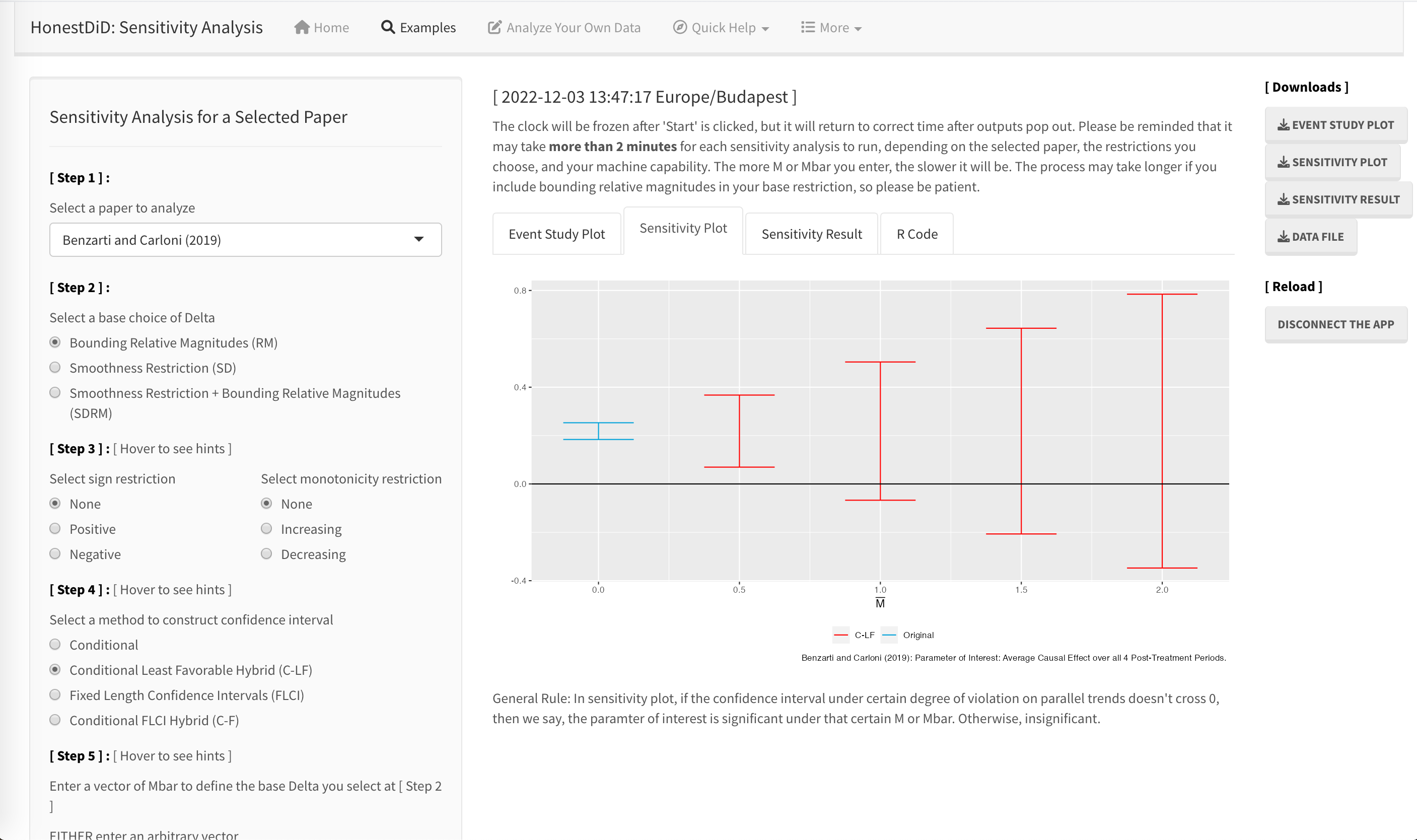 GitHub - ccfang2/HonestDiDSenAnlys: This is a shiny app that ...