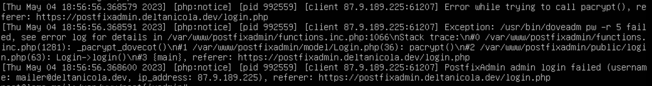 Unable To Login Into My Emails · Issue 729 · Postfixadmin Postfixadmin · Github