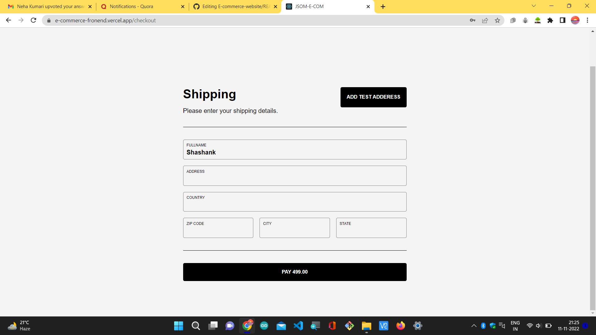 GitHub - itsShashankDev/E-commerce-website: Ecommerce website using MERN Stack