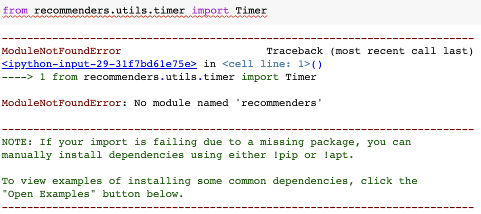 [ASK] No module named 'recommenders' after installing recommenders in ...