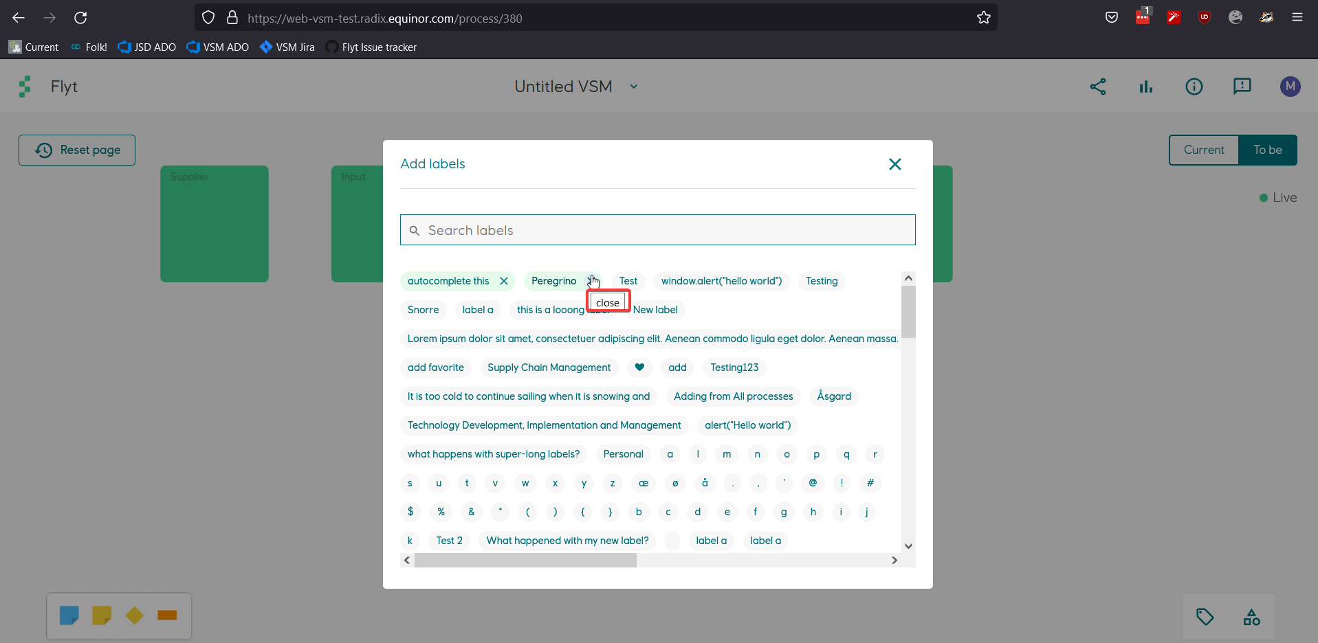 Process labels · Issue #159 · equinor/flyt · GitHub