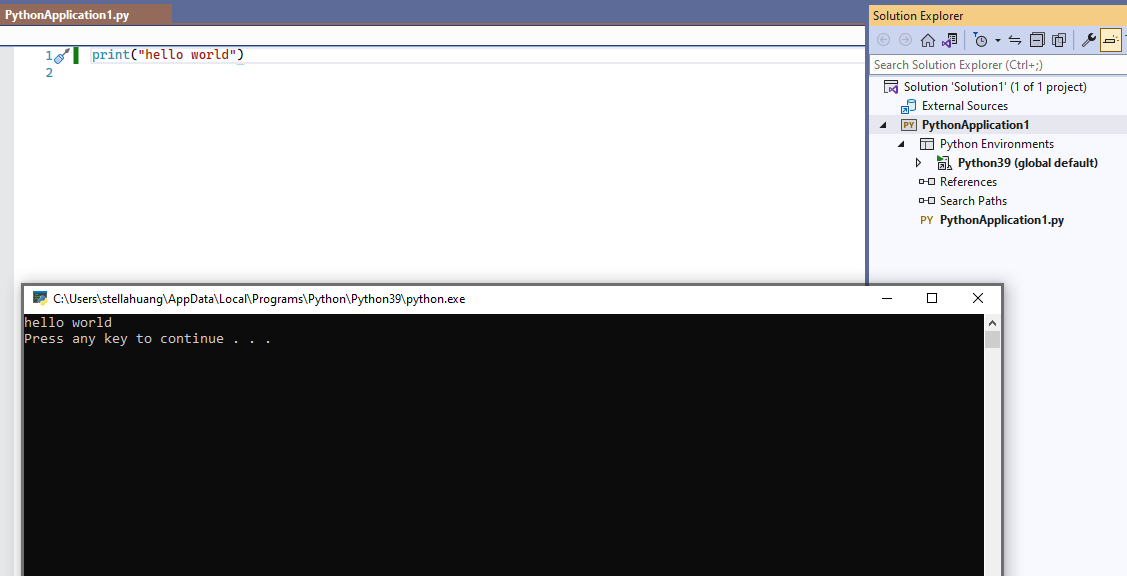 Add a python project to solution does not give the environment · Issue #7074 · microsoft/PTVS ...