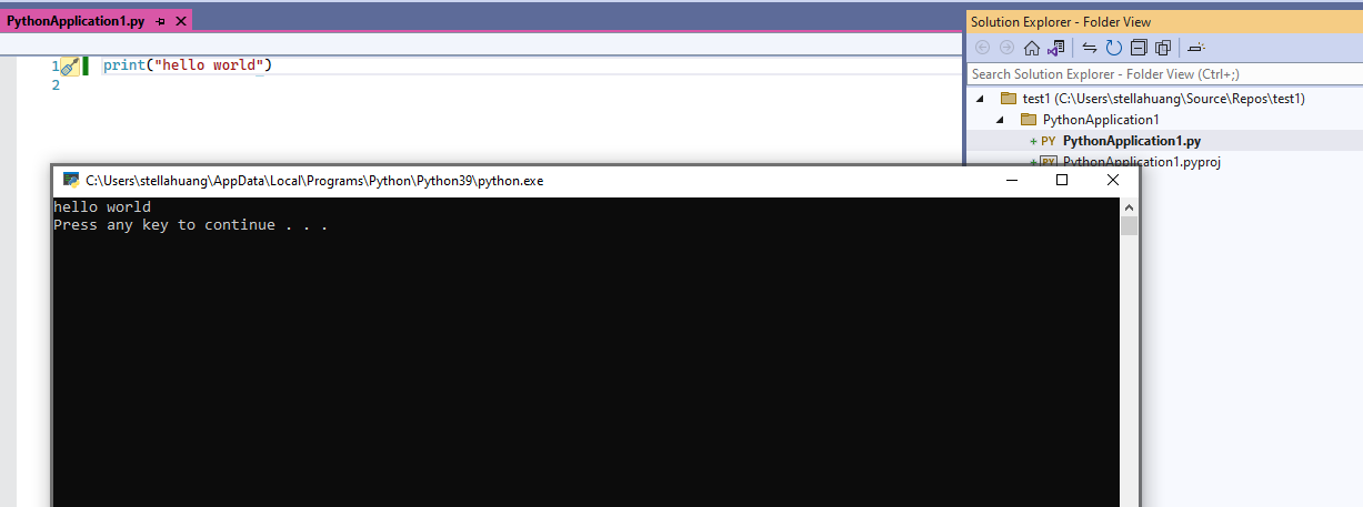 Add a python project to solution does not give the environment · Issue #7074 · microsoft/PTVS ...