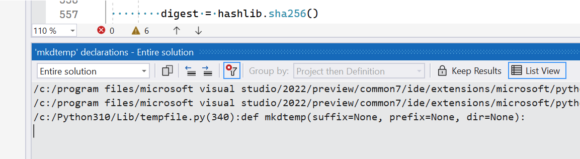 VS unable to pass "find symbol" for external Python files · Issue #7468 · microsoft/PTVS · GitHub