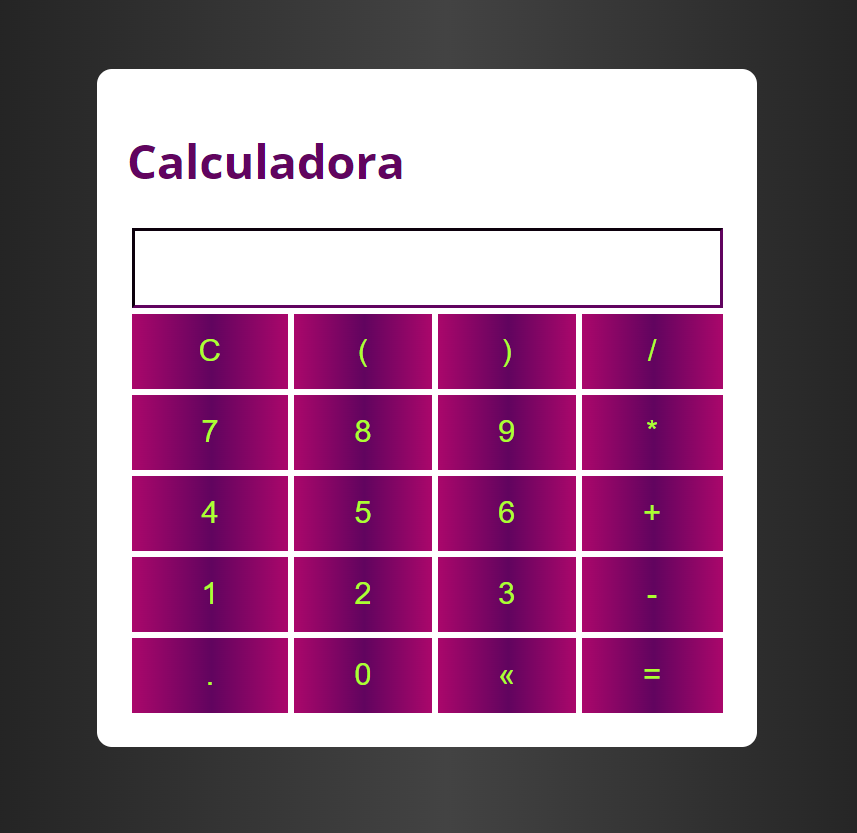 GitHub - HudsonRetonde/Calculadora: Calculadora em JavaScript utilizando funcoes construtoras