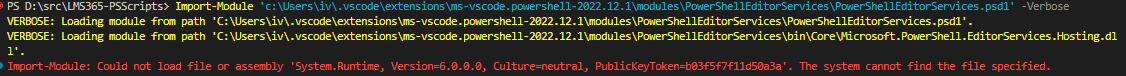 Integrated Terminal won't load · Issue #4336 · PowerShell/vscode-powershell · GitHub