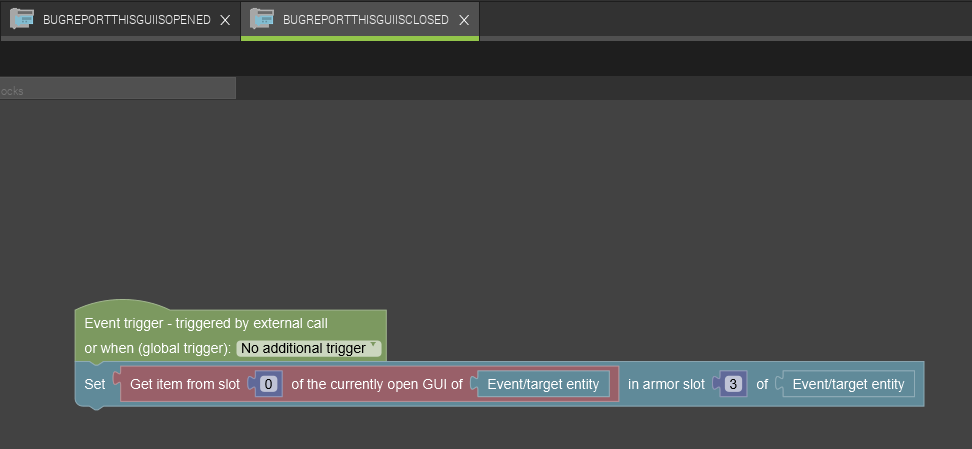 [Updated repost] Armor - GUI cooperation bug · Issue #2434 · MCreator/MCreator · GitHub