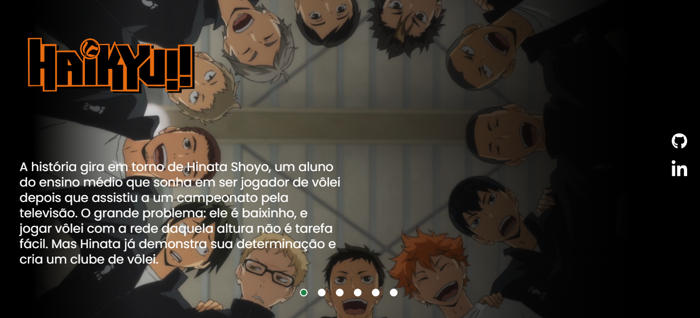 GitHub - mikeReiss/carrossel-haikyuu-treinando-html-e-css: Treinando html, css e javascript com ...