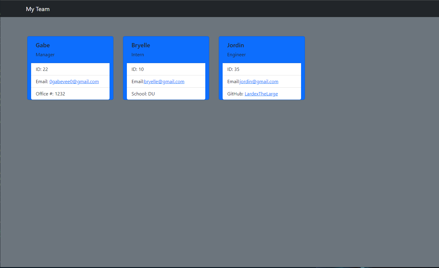GitHub - LardexTheLarge/Team-Profile-Generator