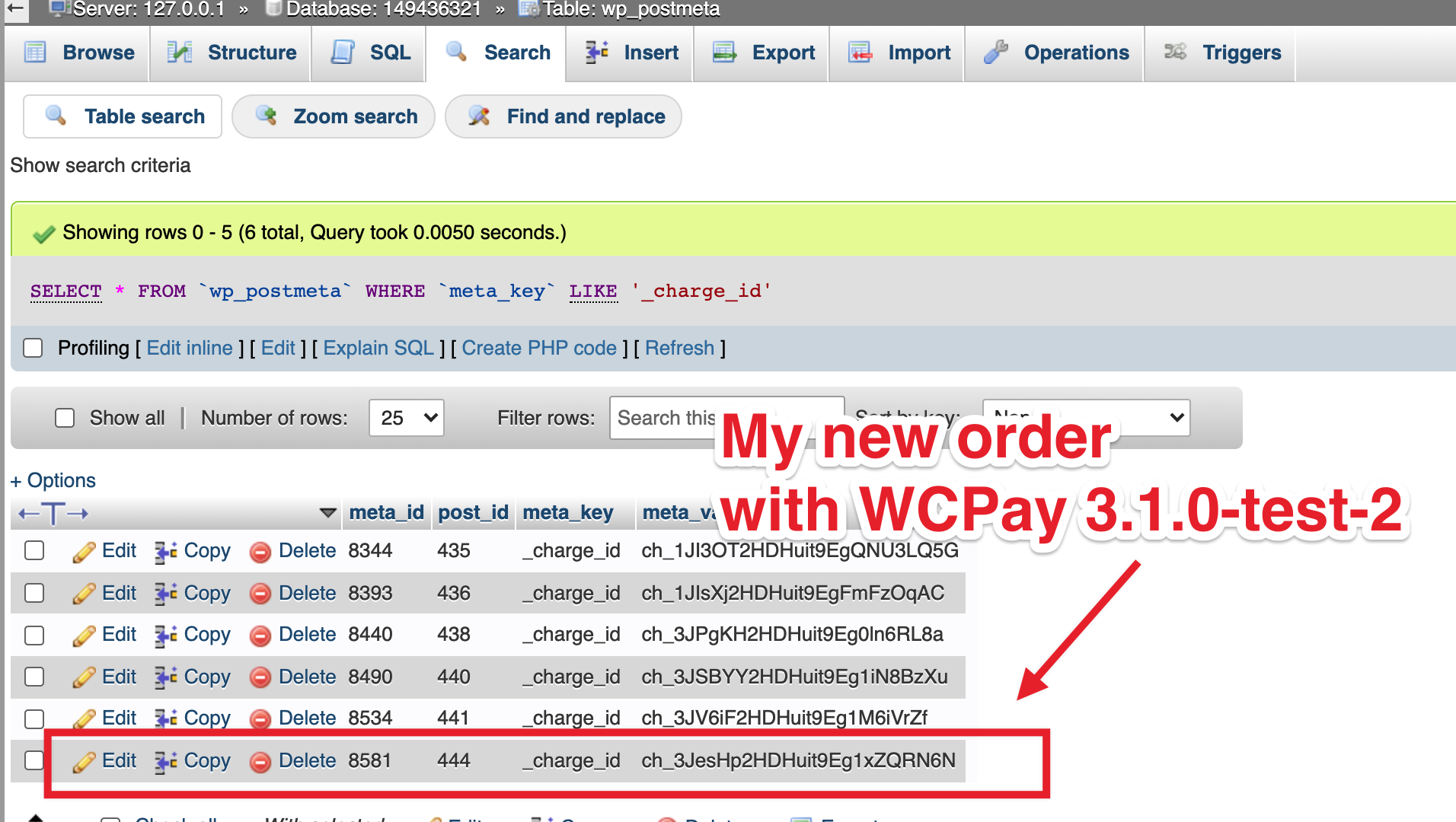 [GlobalStep] "_intent_id" and "_charge_id" meta values are missing in wp_postmeta table. · Issue ...