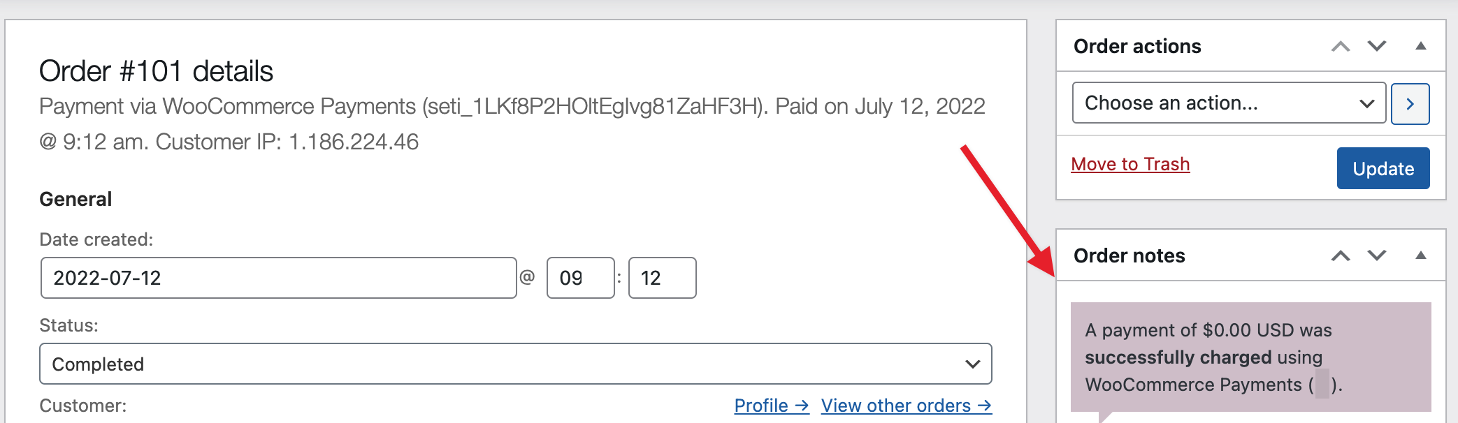 [GlobalStep] "400 Bad Request" error triggers at Query Monitor at "Order Recevied" page after ...