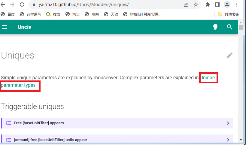 Broken Link In Uniquesmd · Issue 6618 · Yairm210unciv · Github