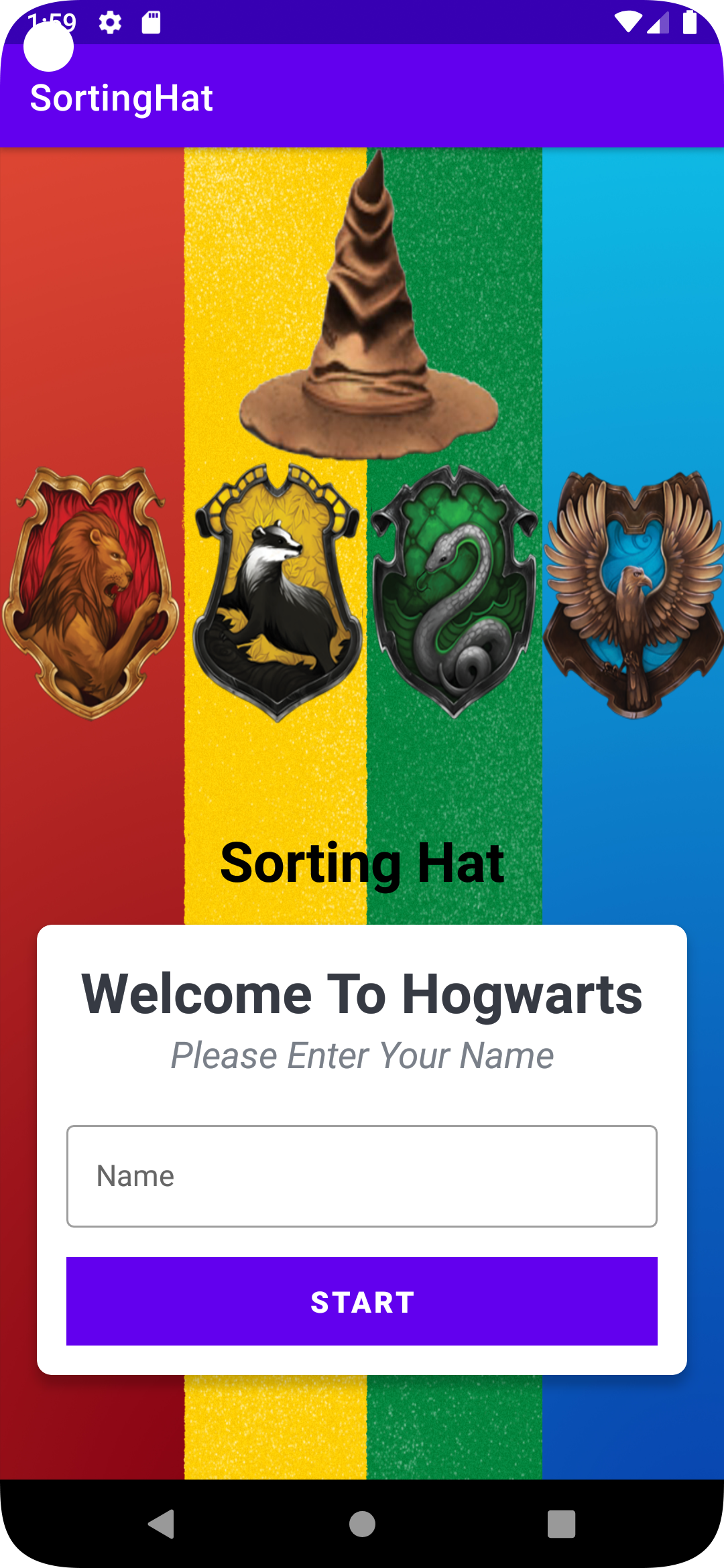 GitHub - Paniz-Peiravani/Sorting-Hat-Quiz-App: A quiz app developed in Java using Android Studio ...
