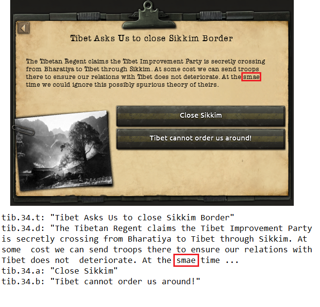 TIB - Event Desc Typo · Issue #21254 · Kaiserreich/Kaiserreich-4-Bug-Reports · GitHub