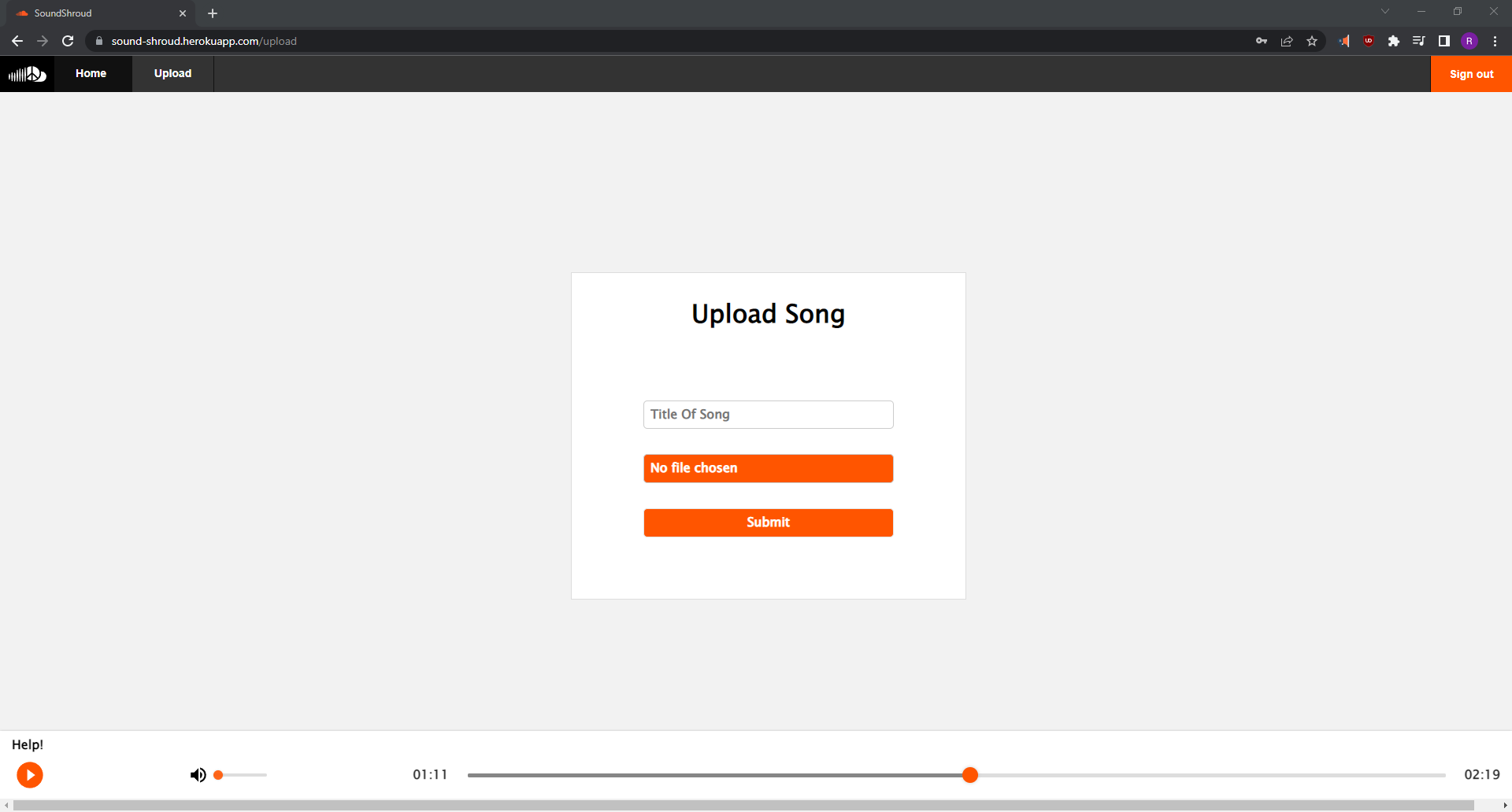 GitHub - RoubenGh/SoundShroud