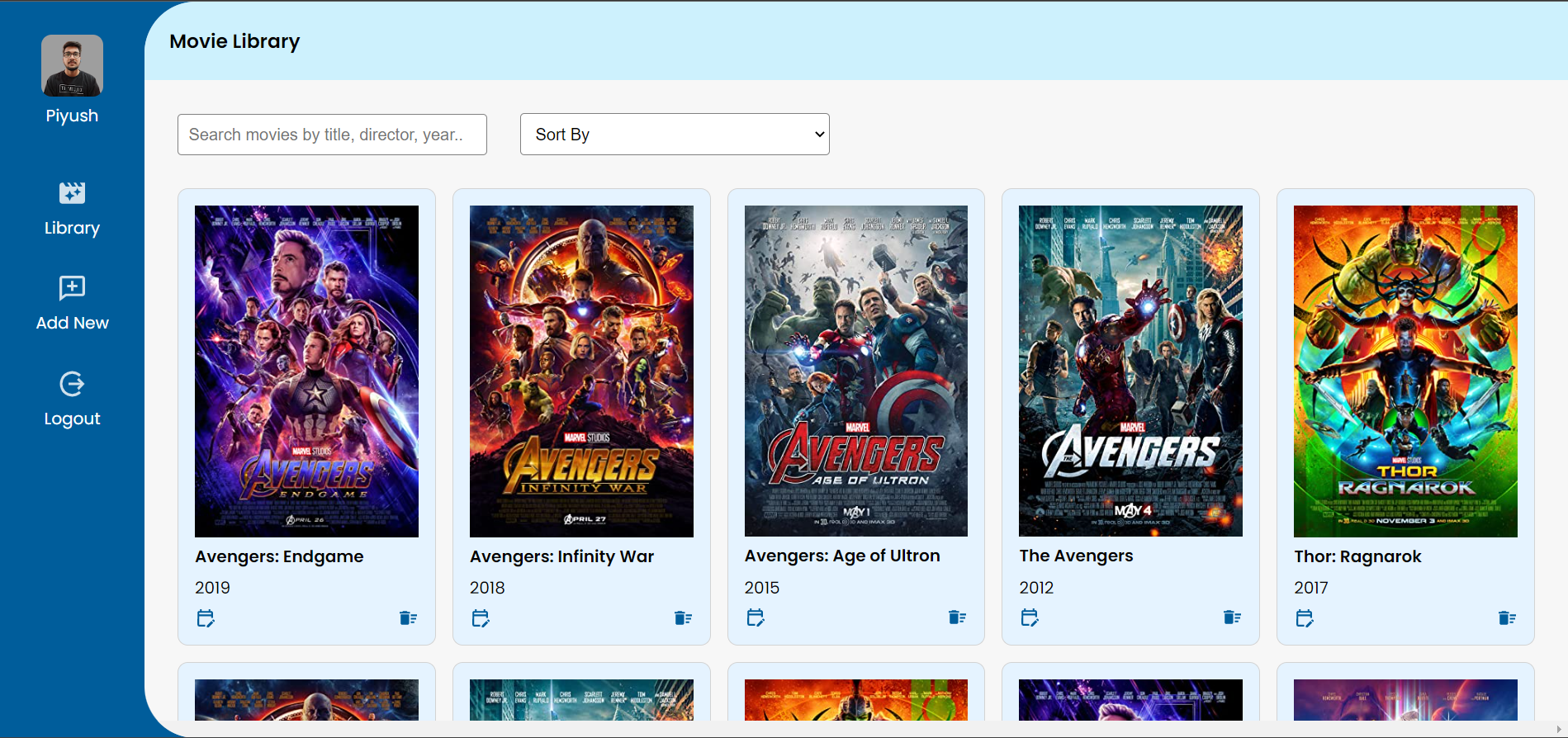 GitHub - piyush-agrawal6/Crion-Coding-Assignment: A website where the user can add movies to ...