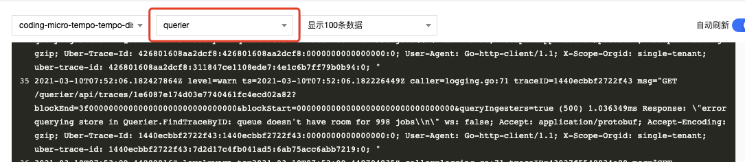 error querying store in Querier.FindTraceByID: queue doesn't have room for 998 jobs · Issue #582 ...