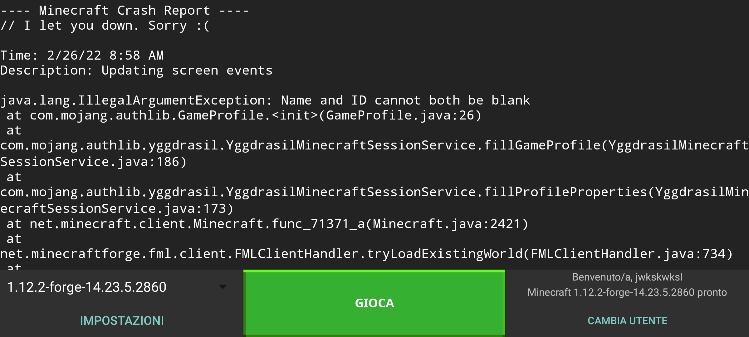 As soon as I create a world it crashes · Issue #2807 · PojavLauncherTeam/PojavLauncher · GitHub