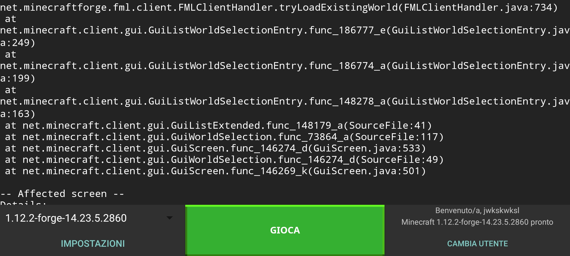 As soon as I create a world it crashes · Issue #2807 · PojavLauncherTeam/PojavLauncher · GitHub