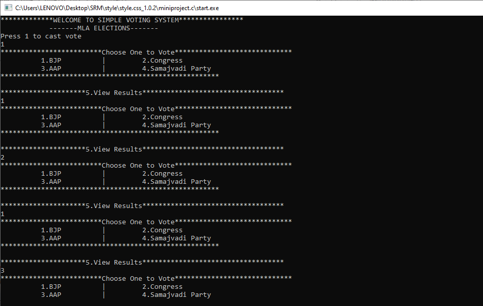 GitHub - ParasAtal/Voting-System-in-C: I am Paras Atal(RA2111033010049 ...