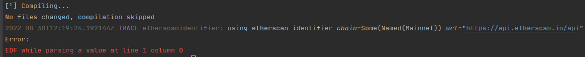 forge test: `EOF while parsing a value at line 1 column 0` · Issue ...