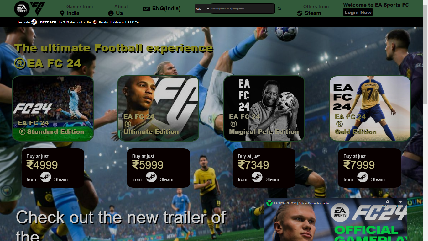 GitHub - KCHAK05/EAFC24-Fan-made-Front-End-Project: EA Sports FIFA has ...
