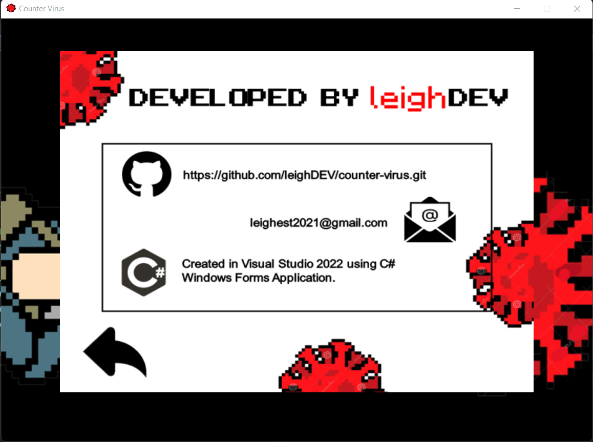 GitHub - leighDEV/counter-virus-winforms: a simple 2d shooting game inspired from covid-19 ...