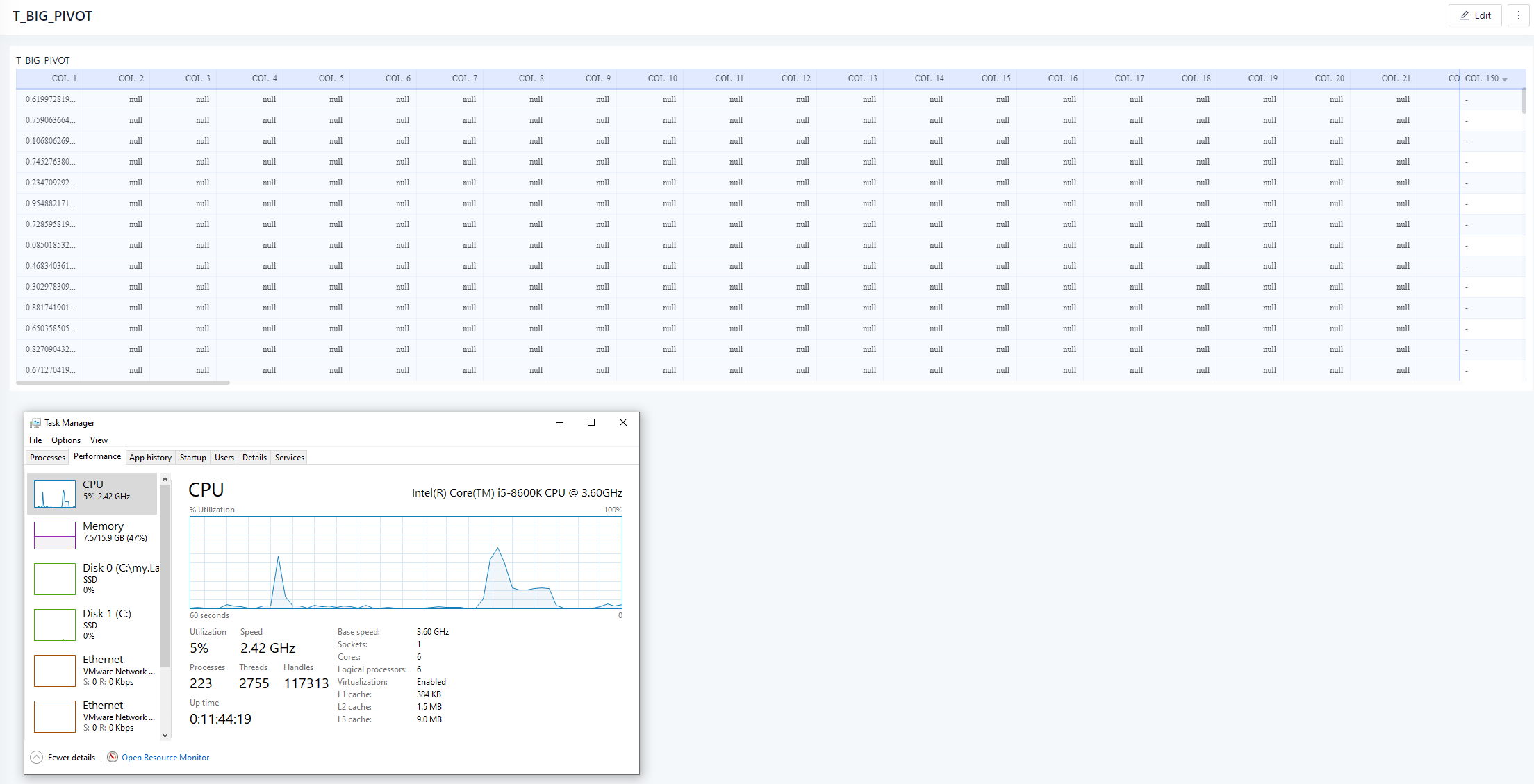 Performance lag rendering wide table · Issue #1180 · running-elephant/datart · GitHub
