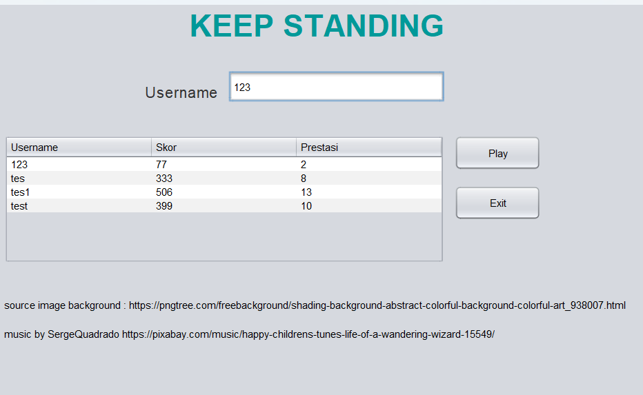 GitHub - MuhammadRizki8/Keep-Standing-game-w-Java