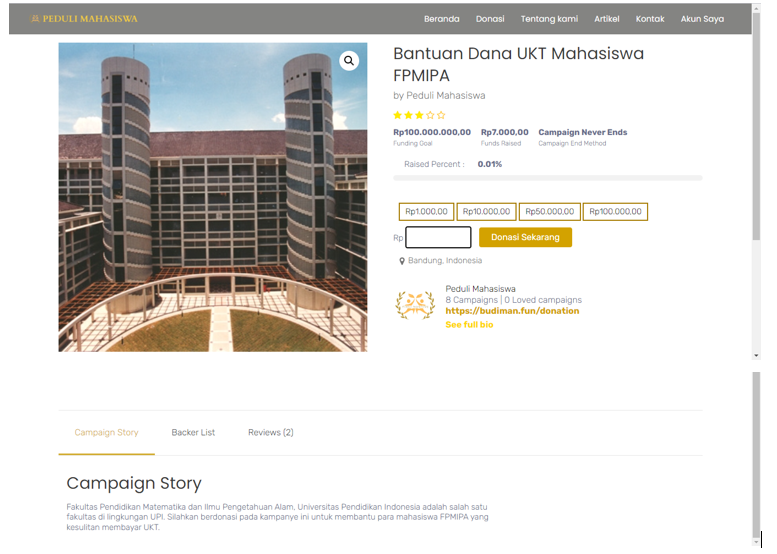 GitHub - MuhammadRizki8/Website-Donasi-Peduli-Mahasiswa