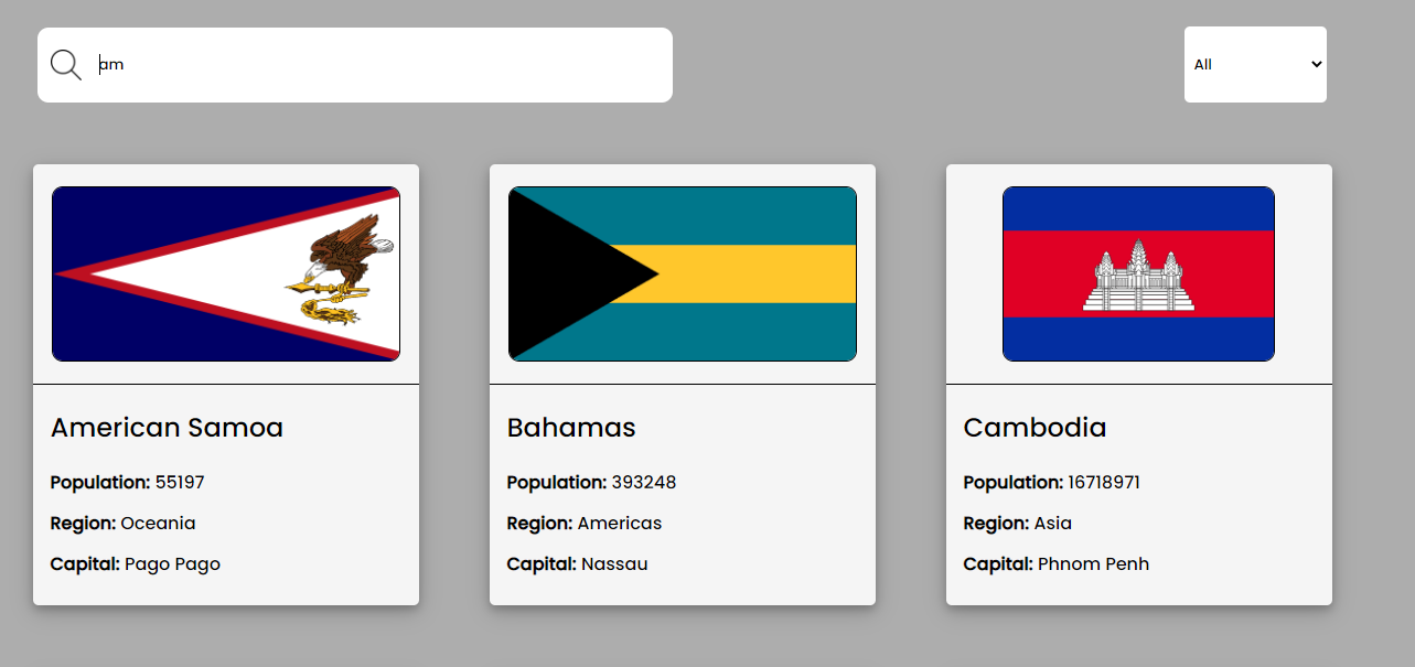 GitHub - MichalPerek/AllCountries