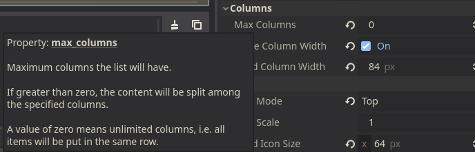 Add an horizontal scrollbar to ItemList · Issue #6558 · godotengine/godot-proposals · GitHub