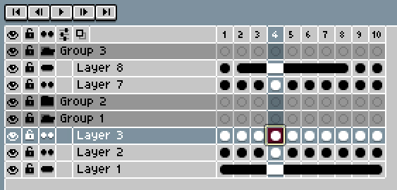 Add color to layers in the timeline + distinction between groups and layers · Issue #1893 ...