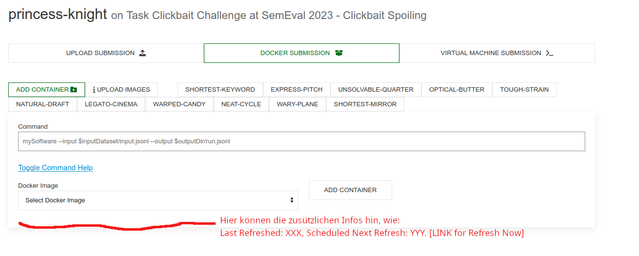 Explicitly show the timestamp for all cached components in the Frontend and give users a link ...