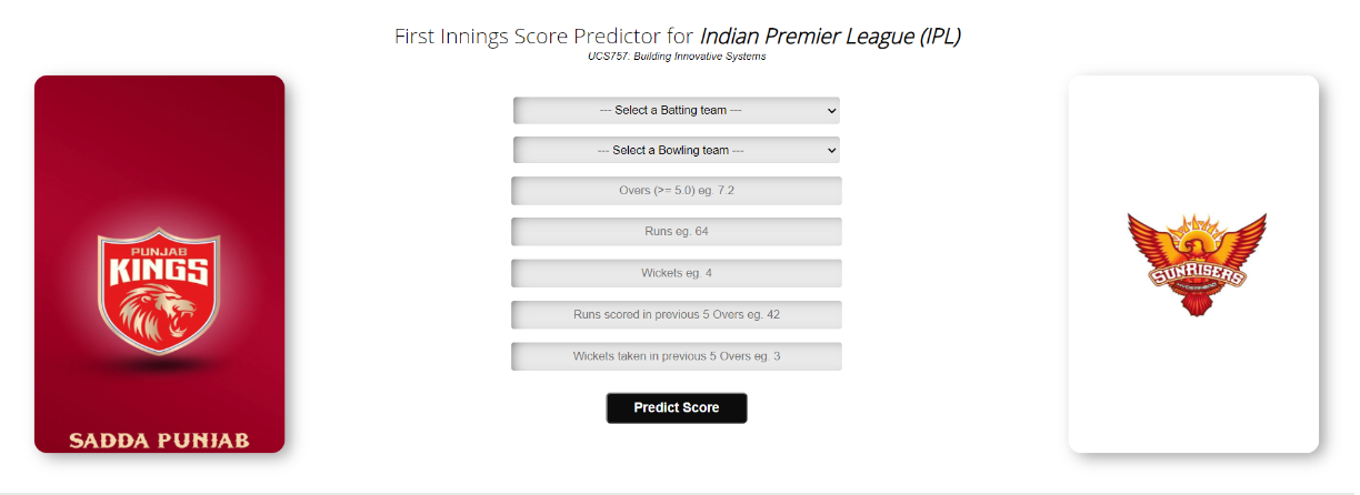 GitHub - Shivangisingla2710/Cricket-Score-Predictor