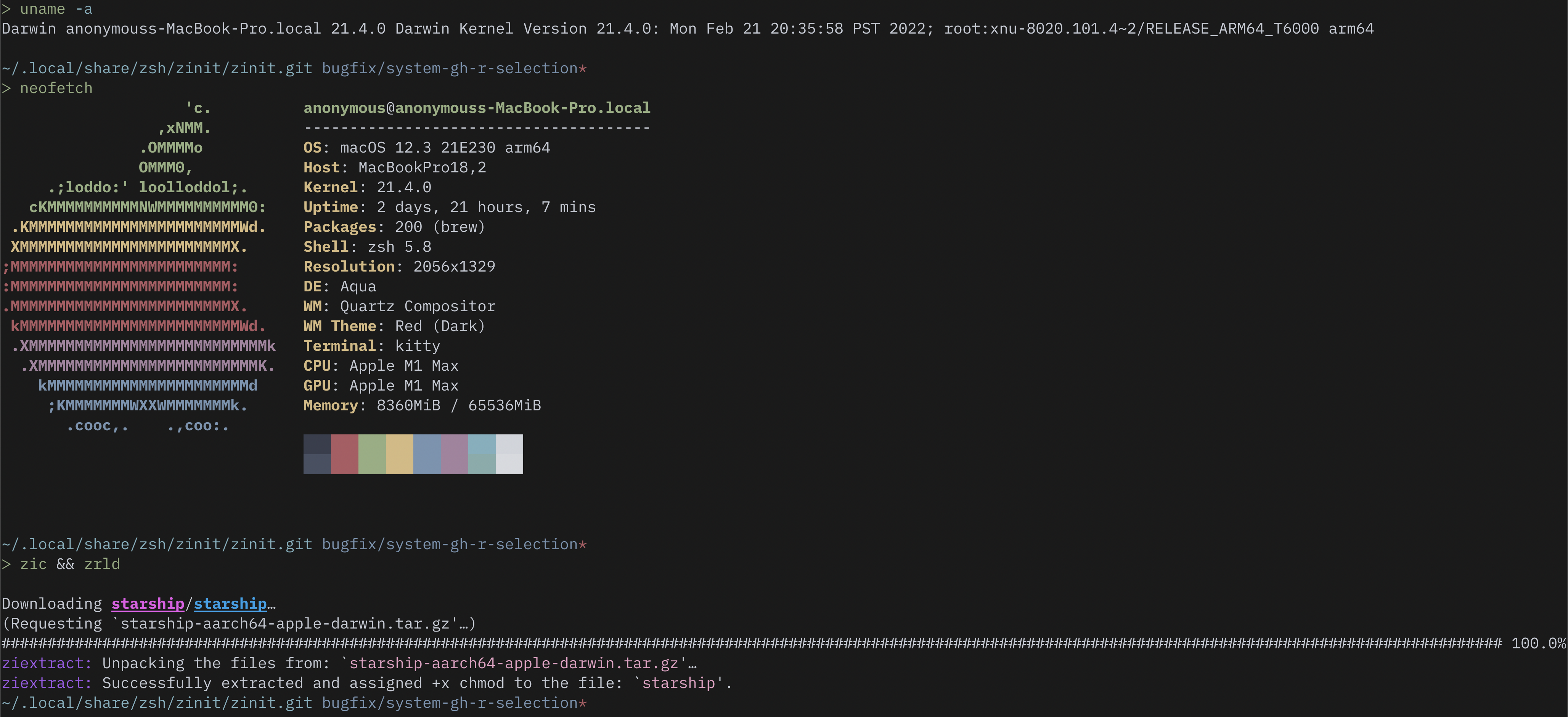🐞 bug: Can't install starship · Issue #197 · zdharma-continuum/zinit · GitHub