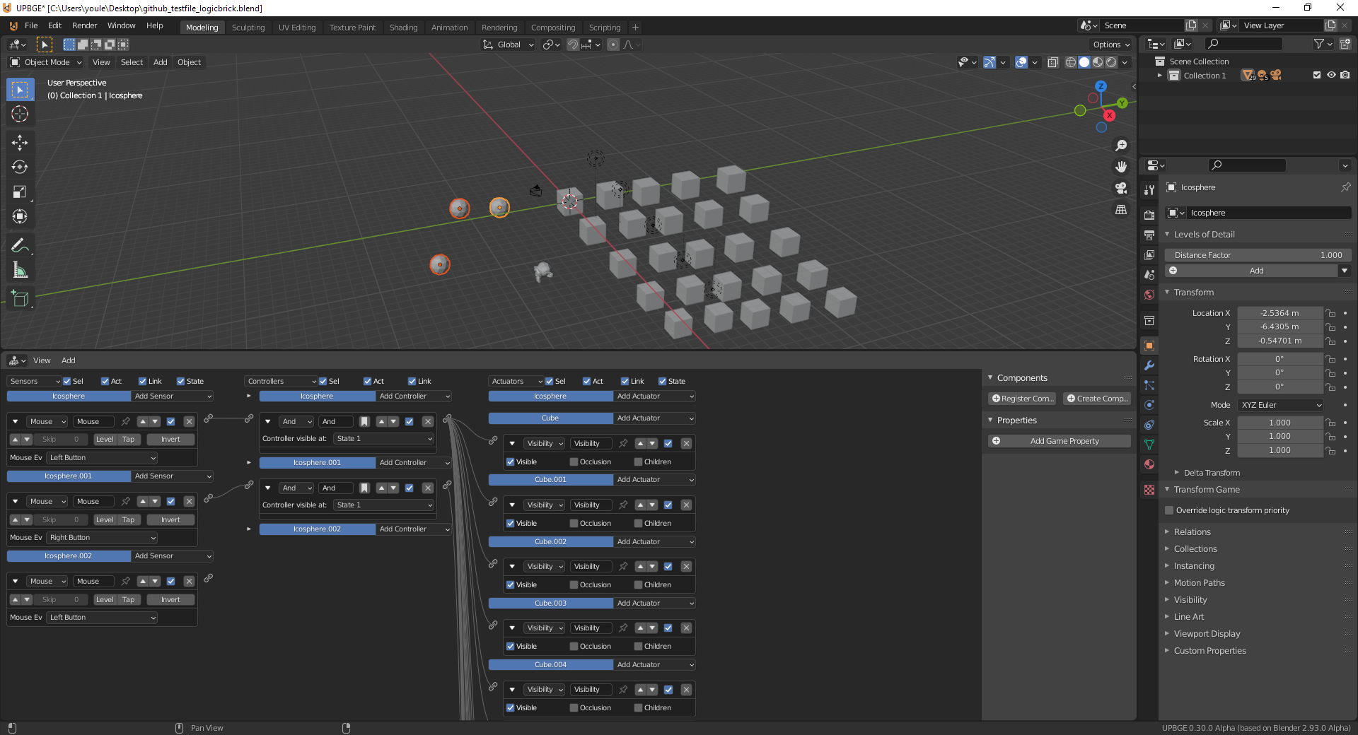Logic Brick Editor 0.3.0 object not combinable · Issue #1441 · UPBGE/upbge · GitHub