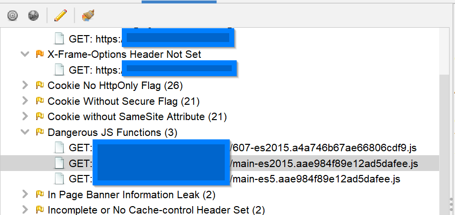 Bug: High CPU usage and UI locked when viewing Dangerous JS Function result for Angular main ...