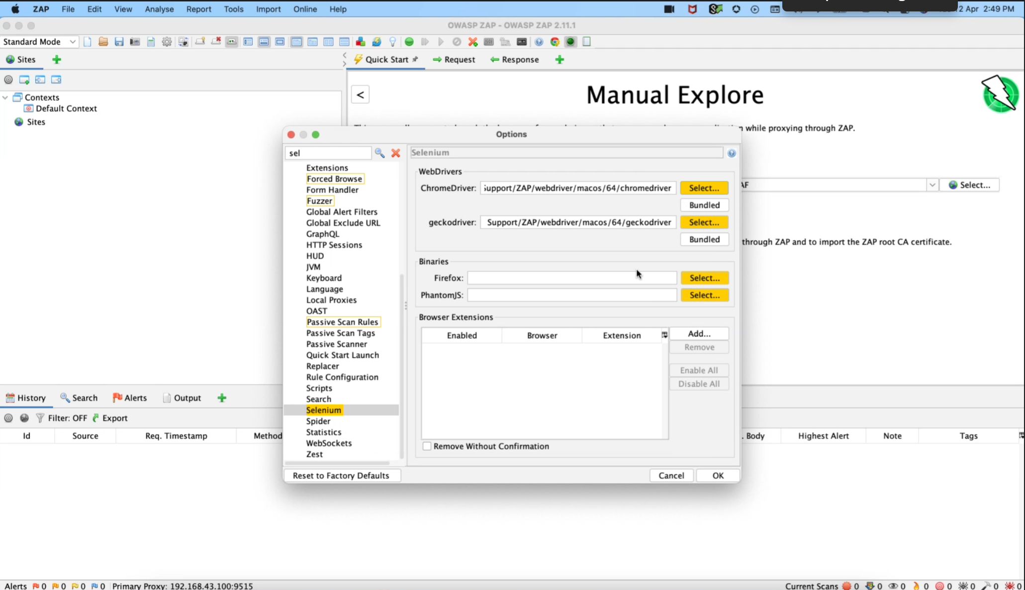 "The provided browser was not found" while it is effectively installed · Issue #7008 · zaproxy ...