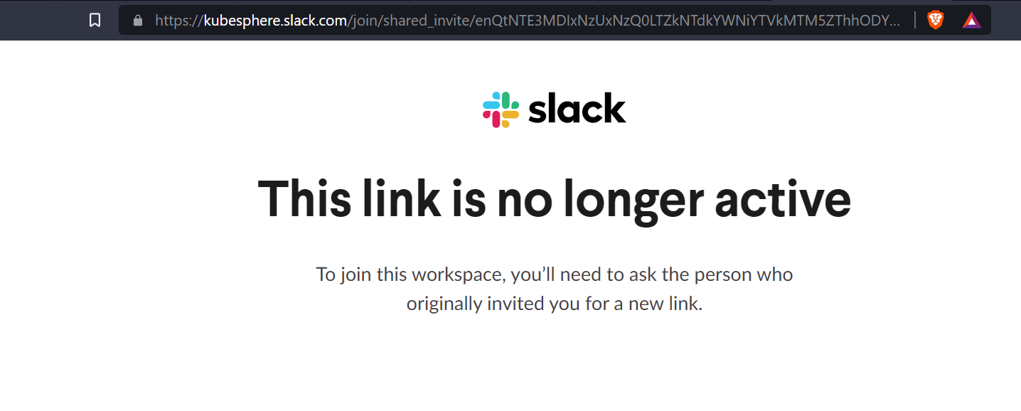 Slack link in readme is not working · Issue #355 · OpenFunction/OpenFunction · GitHub