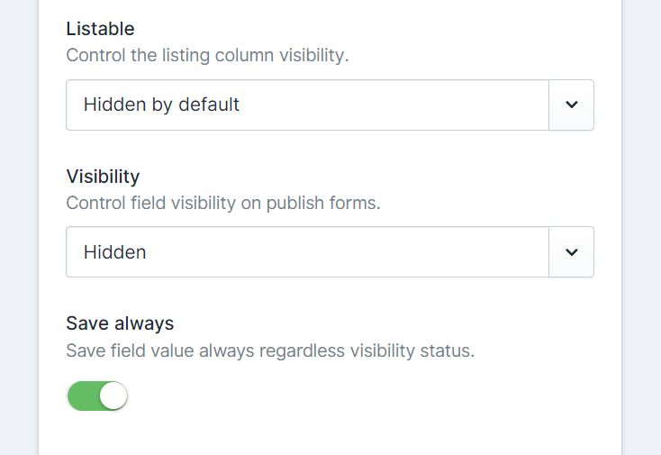 Save always config field · Issue #6386 · statamic/cms · GitHub