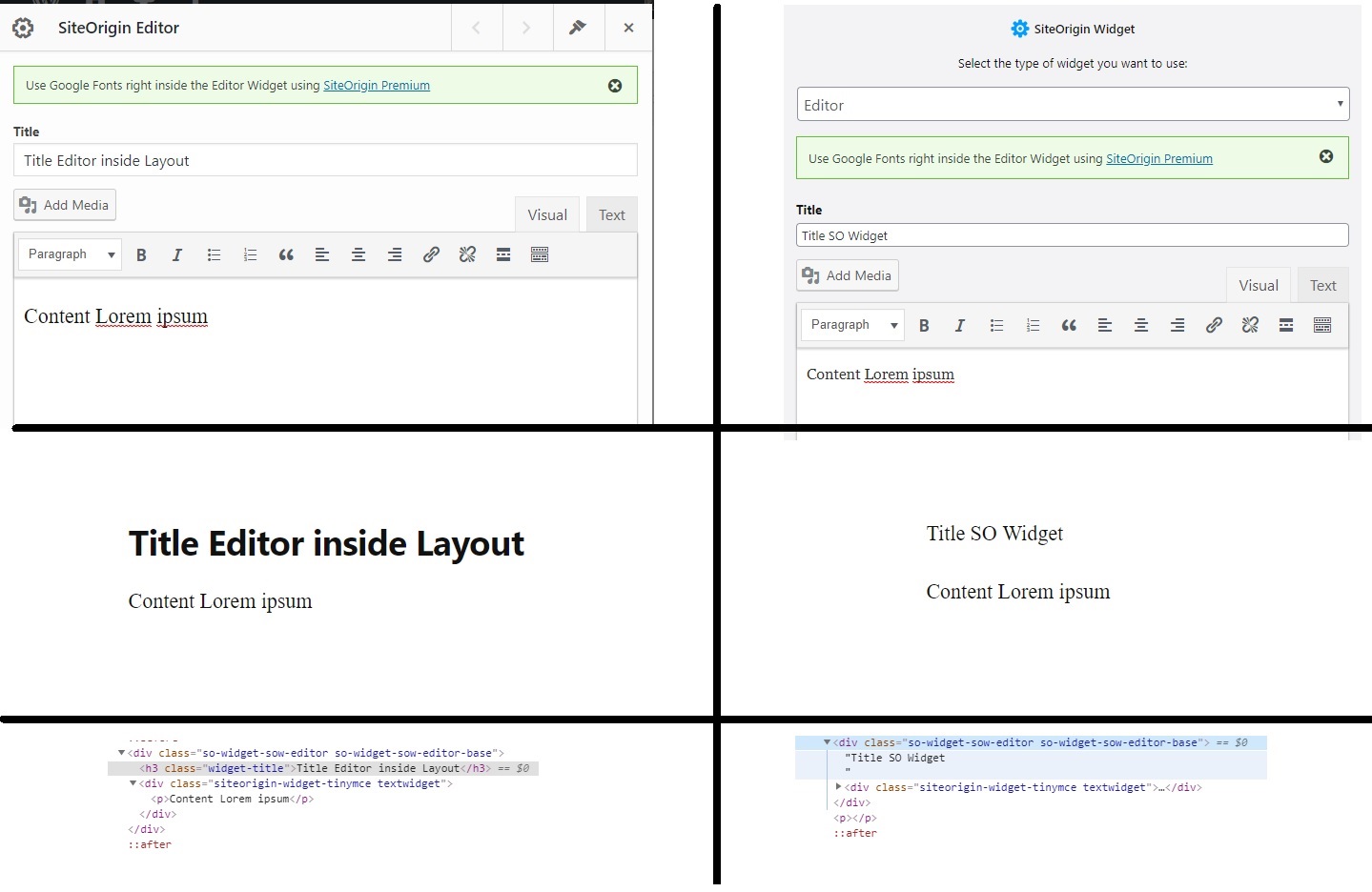 Editor Widget inconsistently rendering the title (Gutenberg) · Issue #668 · siteorigin ...