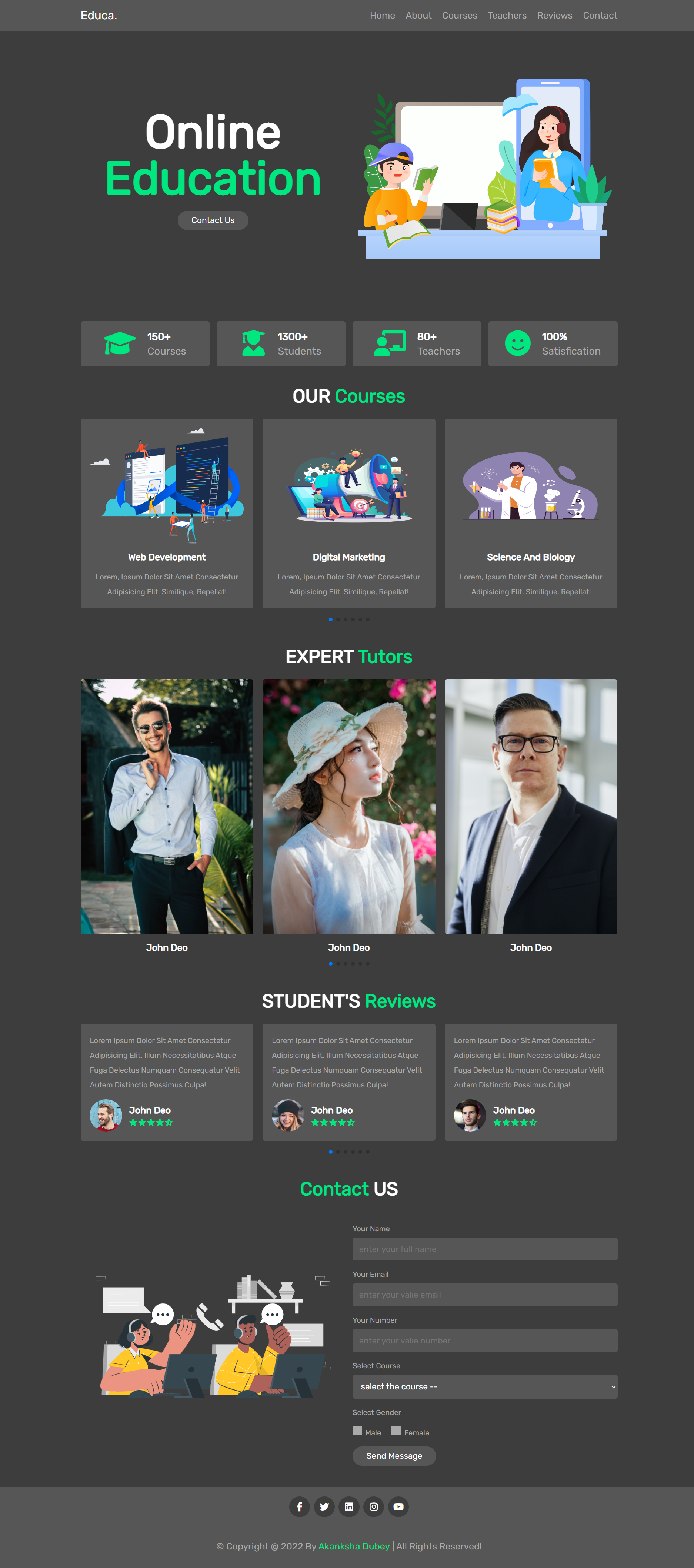 GitHub - akanksha2024/Online-Education-Webiste-Front-End