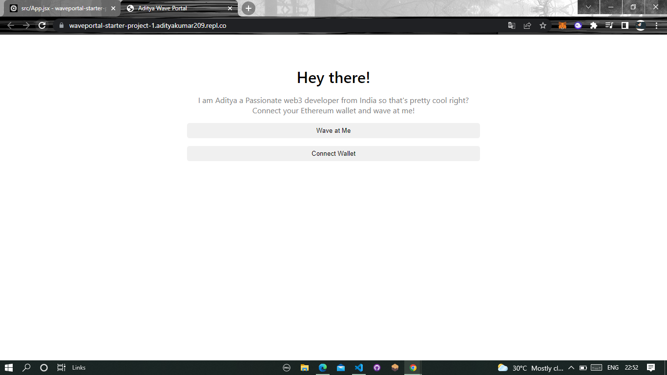 GitHub - Adityaweb3/my-wave-portal: A simple DApp
