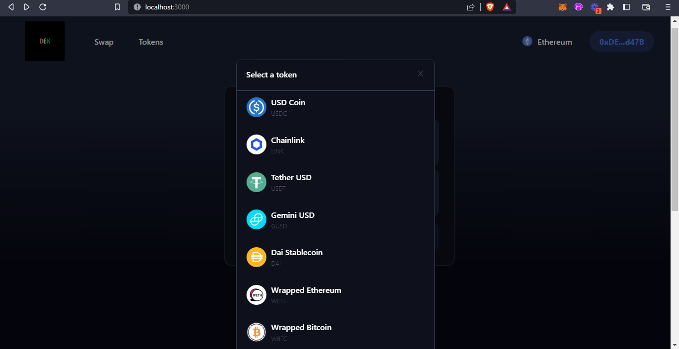 GitHub - Adityaweb3/Decentralized-Exchange-Dapp: DEX using Moralis , Wagmi and 1 inch Agreegator API