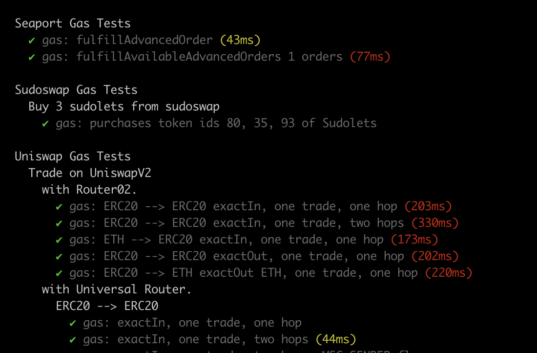 How to use snapshot-gas-cost? · Issue #184 · Uniswap/universal-router ...